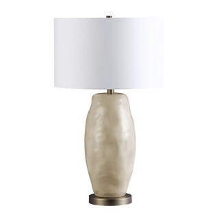 Renwil Virga 13" Table Lamp with Drum Shade, Cream - Bed Bath & Beyond - 39866213